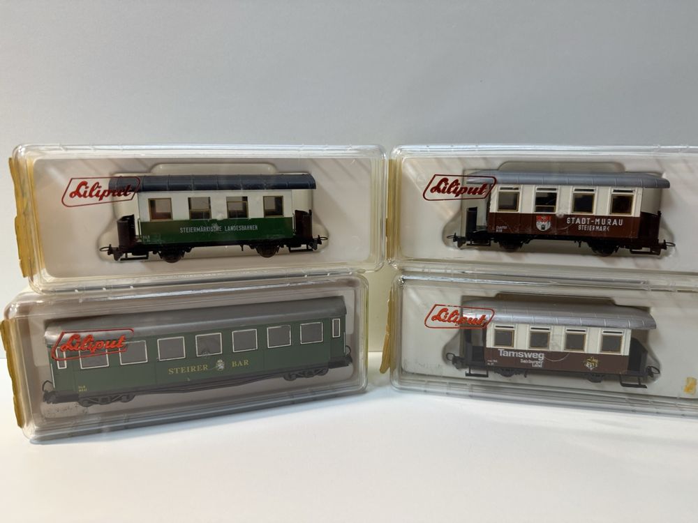 4 Liliput H0e Personenwagen (Gebraucht) in Bottmingen für CHF 21 – mit Lieferung auf Ricardo kaufen