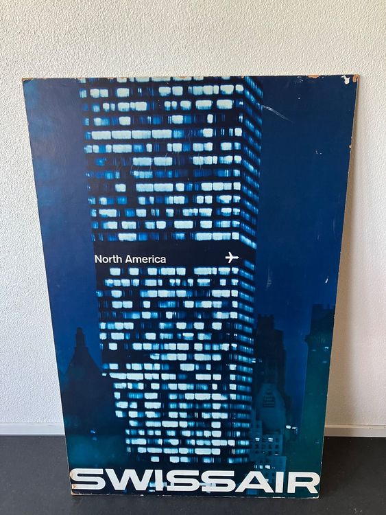 Original Swissair Plakat, 1960s, 60er Jahre, Manfred Bingler (Gebraucht ...