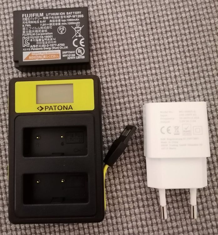 PATONA Dual Ladegerät + Battery NP-W126S - Fuji X, Fuji X-T (Gebraucht) in Illnau für CHF 40 ...