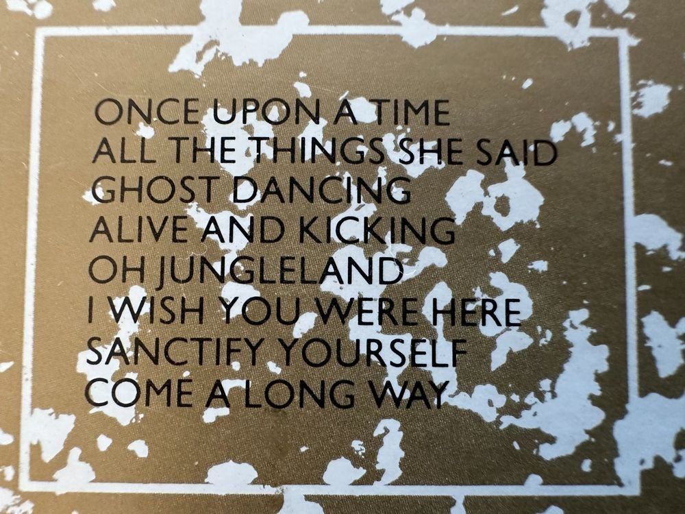 SIMPLE MINDS LP PICTURE DISC - ONCE UPON A TIME - RARE !! (Gebraucht ...