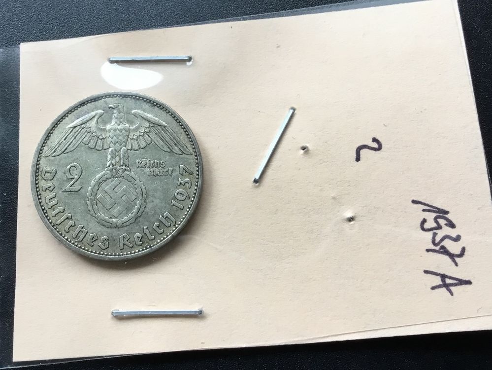 Deutsche Reich 2 Reichmark 1937 A (Gebraucht) in St. Margrethen SG für CHF 10 – mit Lieferung ...