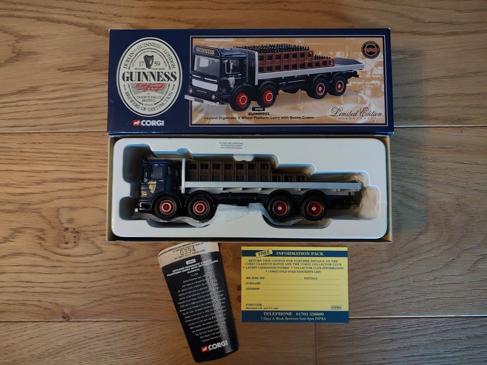 Corgi 20902 Leyland Ergomatic Platform Lorry Guinness (Neuf (Voir ...