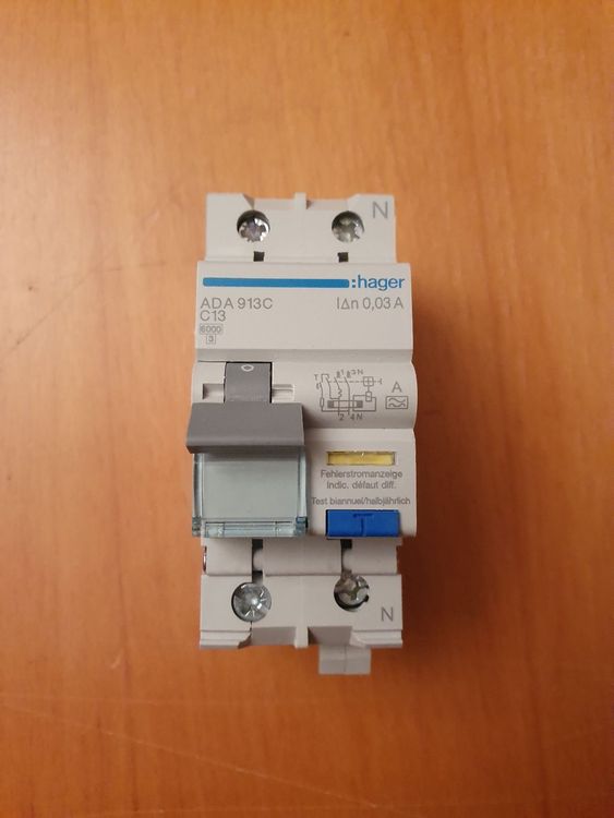 FI/LS 13A ADA913C C13 30mA von HAGER | Kaufen auf Ricardo