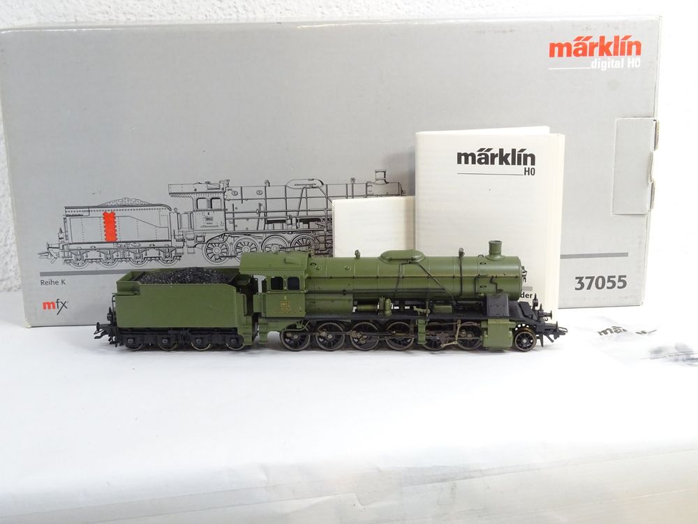Märklin 37055 Dampflok Serie K, K.W.St.E . 1802, Grün, Sound (Gebraucht ...