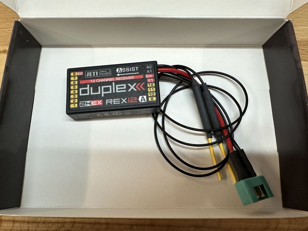 Jeti Empfänger Duplex Rex12A EPC-Assist 2.4Ghz Telemetrie (Neu und originalverpackt) in ...
