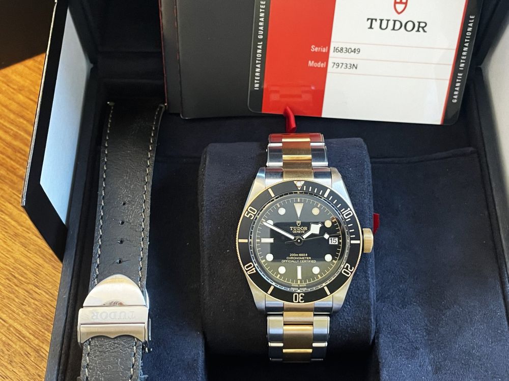 Tudor Black Bay Stahl-Gold, Ref. 79733N, full set, wie neu (Neu und ...