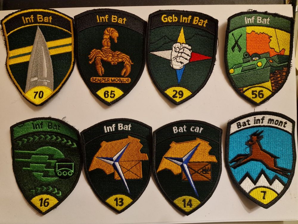 Infanterie 8 Badges Gelb | Kaufen auf Ricardo