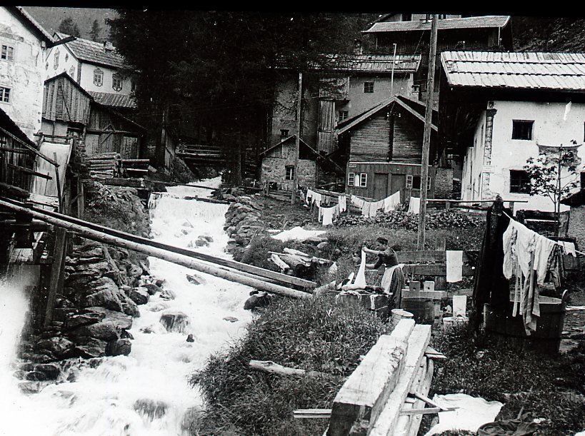 Sölden altes Glasdia 8x8cm Sölden Ötzthal Österreich 1903 (Gebraucht ...