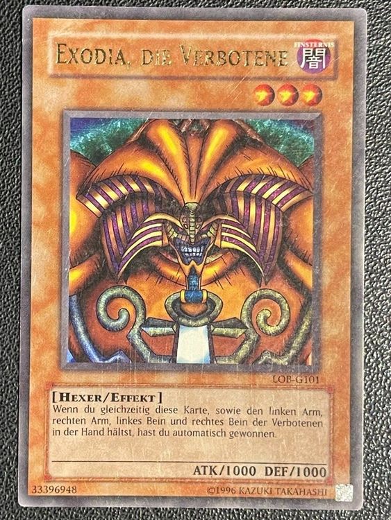 LOB-G101 EXODIA, DIE VERBOTENE Ultra rare ab 1 (Neu (gemäss ...