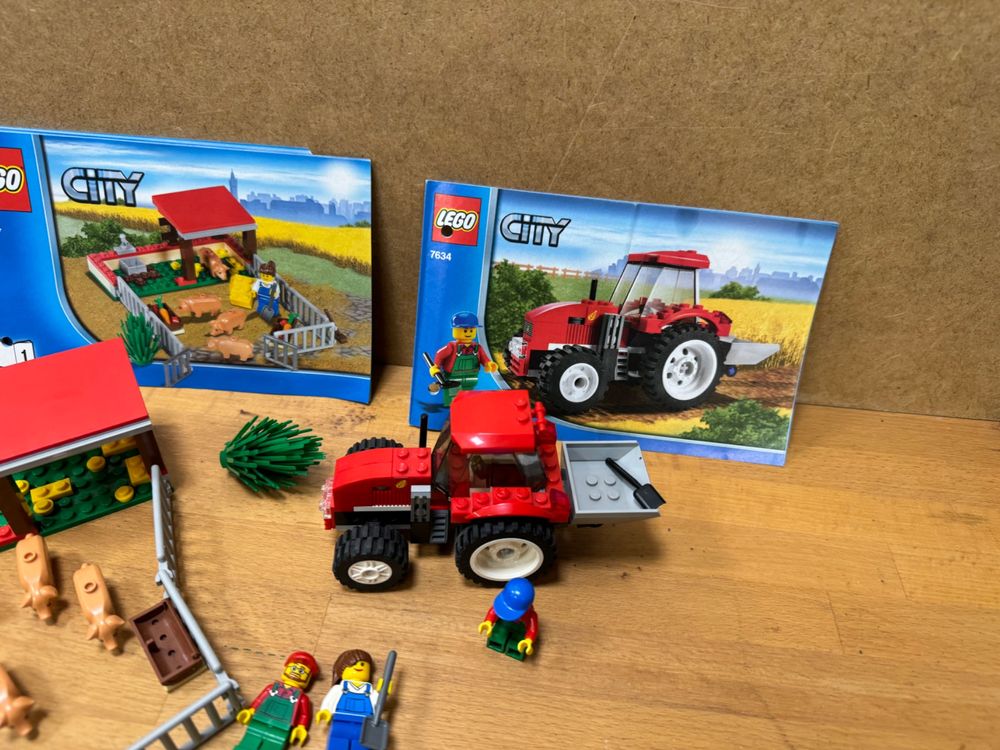 Lego Schweine Bauernhof Stall 7684 und Traktor 7634 | Kaufen auf Ricardo