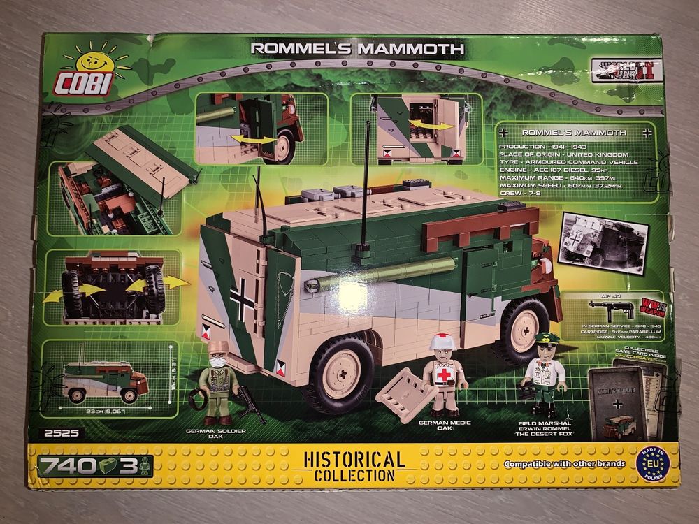 Cobi Rommel‘s Mammoth 740 Teile, komp. mit Lego | Kaufen auf Ricardo