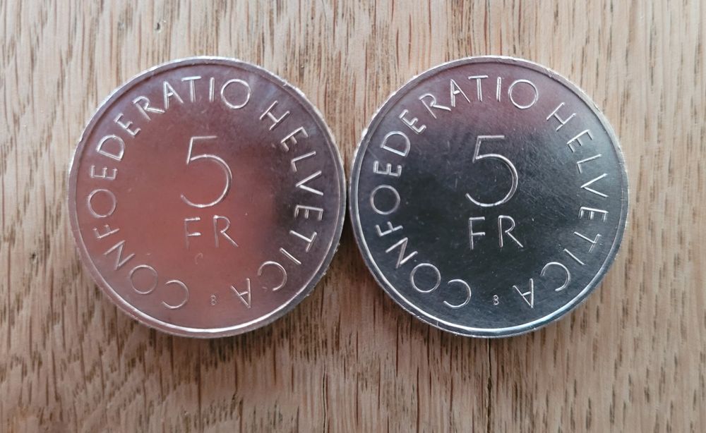 2 x 5 chf 1963 (Gebraucht) in Boudry für CHF 15 – mit Lieferung auf Ricardo kaufen