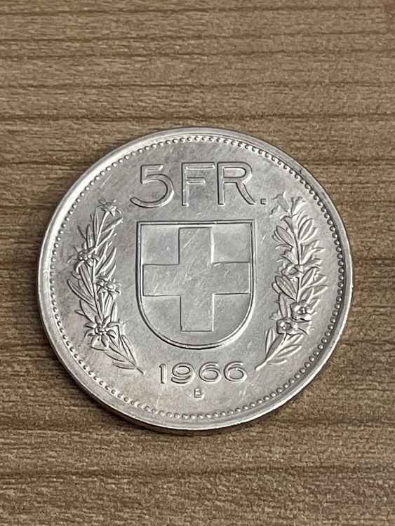 5 Franken Schweiz 1966 Silber | Kaufen auf Ricardo