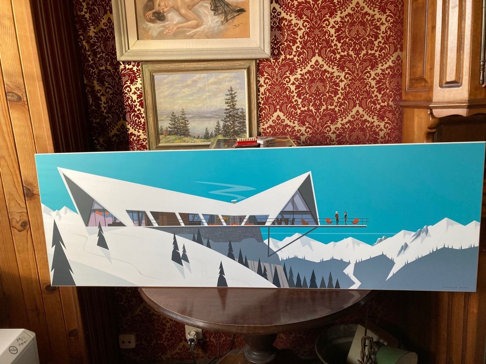 Impression d'art Charlie Adam, le belvédère. (D'occasion) à La Chaux-de ...
