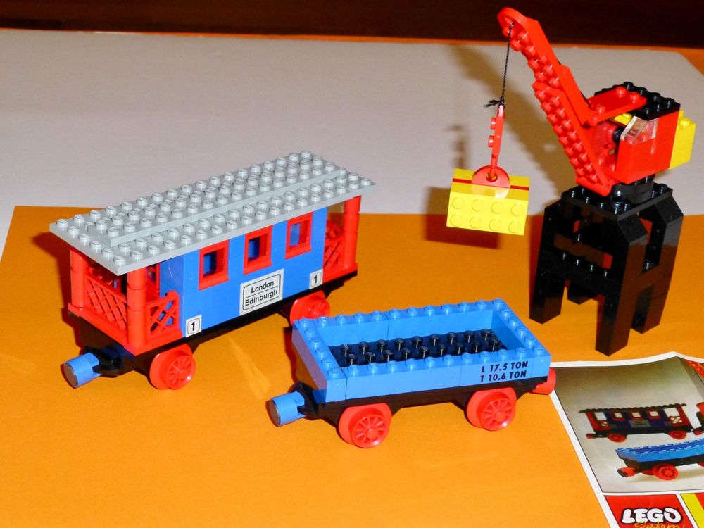 Lego Eisenbahn/ 131 Waggon + 132-2 Torkran mit Güterwagen (Gebraucht) in Langnau am Albis für ...