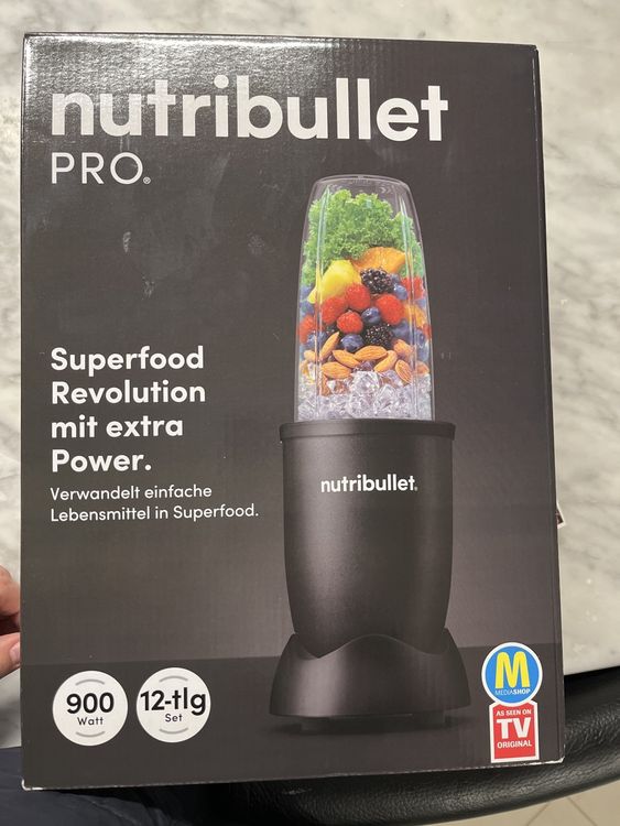 Nutribullet PRO 900W 12-Teilig Schwartz (Neu und originalverpackt) in ...