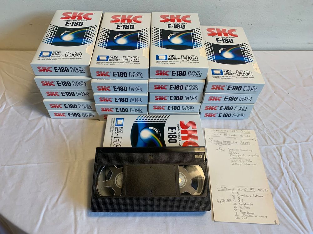 Cassette VHS SKC E-180 (x20) (D'occasion) à Geneve pour CHF 1 – avec livraison | Acheter sur Ricardo