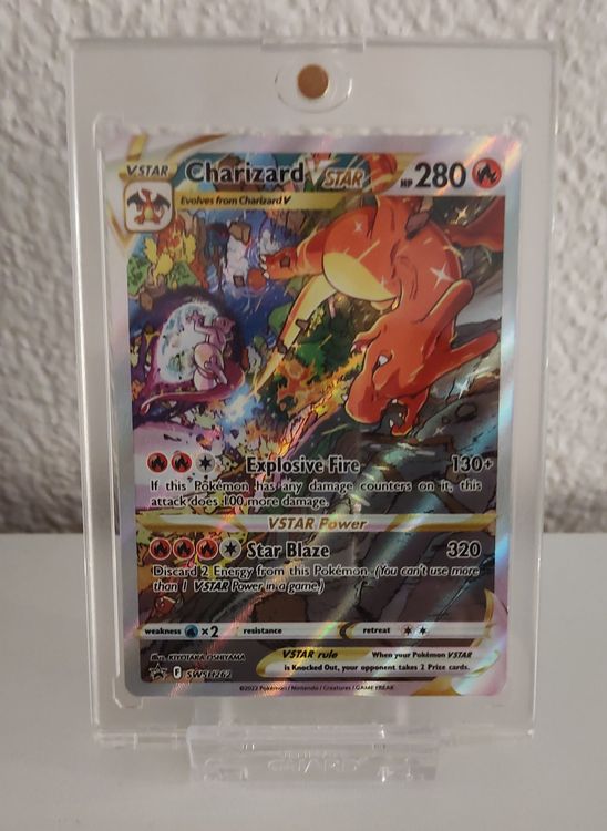 Pokemon Charizard V STAR +Magnetic Card Holder+Slider Stands | Kaufen ...