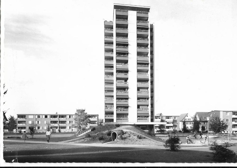 NIEDERUZWIL: neue Siedlung Wespiwiese, Hochhaus ~1960 | Kaufen auf Ricardo