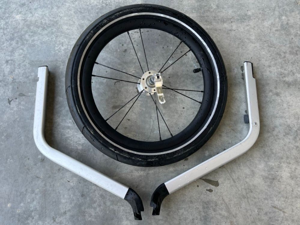 Thule Chariot jogging kit double / Thule Joggerset 2 Plätzer (Gebraucht ...