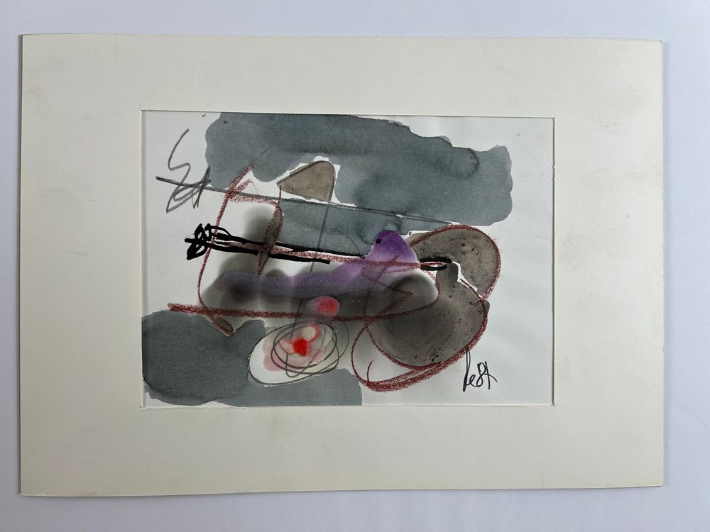 Alfons J. Keller (1924 -2003) Abstrakte Gemälde Handsigniert | Kaufen auf Ricardo