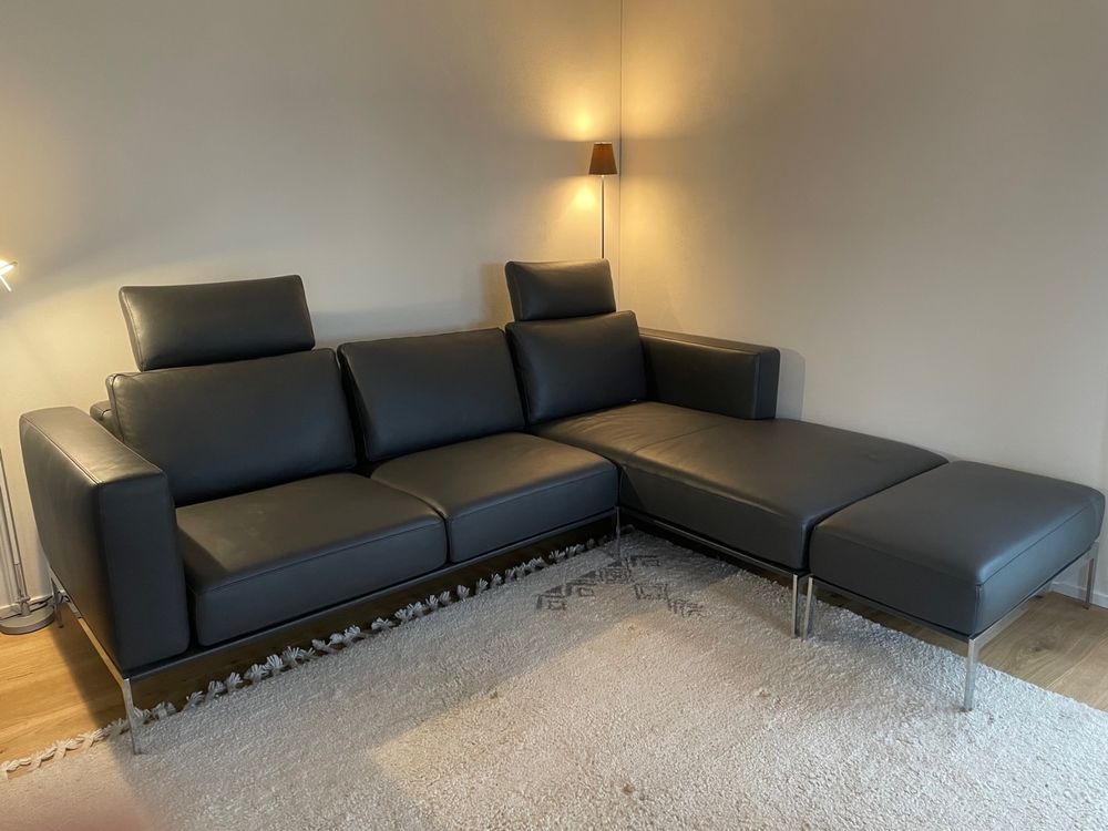 Intertime Lederpolstergruppe mit Eckelement (Neu (gemäss Beschreibung)) in Bachs für CHF 2810 ...