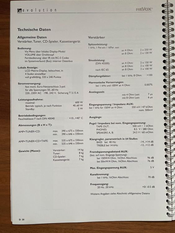 ReVox Evolution: Retro-HiFi-Anlage mit billantem Klang (Gebraucht) in ...