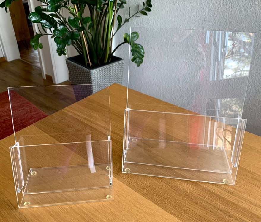 Prospektständer Tischaufsteller 1xA4 1x A5 Plexiglas | Kaufen auf Ricardo