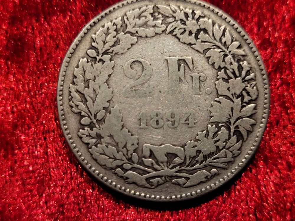 2 Franken 1894 (Gebraucht) in Neuenkirch für CHF 6 – mit Lieferung auf Ricardo kaufen