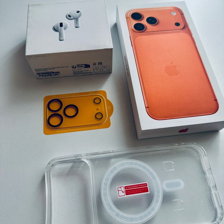 iPhone 17 Pro Max 512GB Orange & AirPods Pro 3 Fabrikneu (Neu und ...