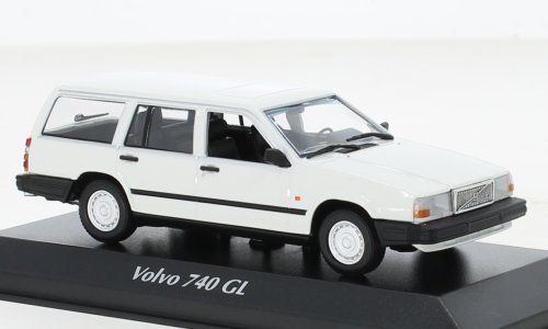 Volvo 740 GL Kombi Phase I 1985-1989 weiss / schwarz 1:43 (Neu und ...