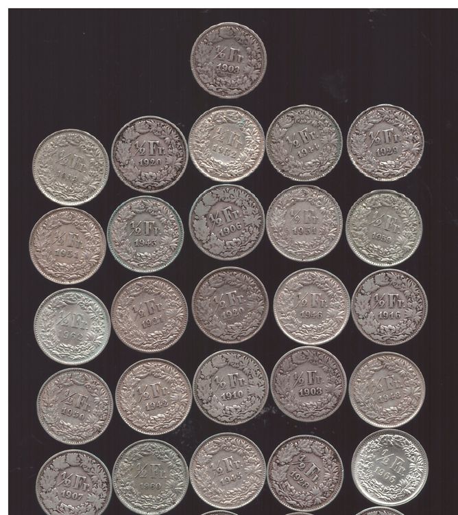 50 RAPPEN SILBER 46 STÜCK | Kaufen auf Ricardo