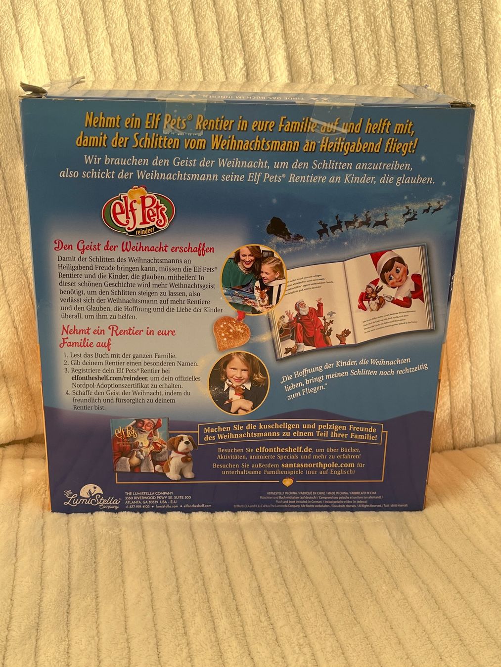 Elf Pets Rentier Stofftier, Weihnachten Deko, Neu im Karton (Neu und originalverpackt) in ...