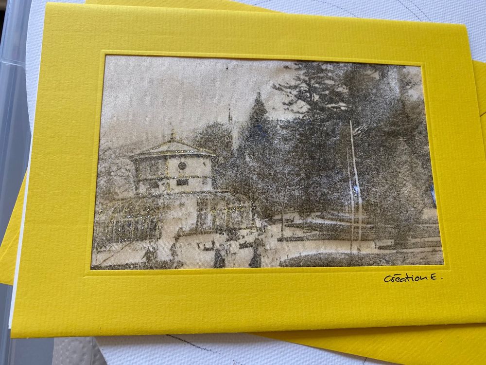 Voliere St. Gallen Alte Ansicht Karte auf Seide + Couvert (Neu und ...