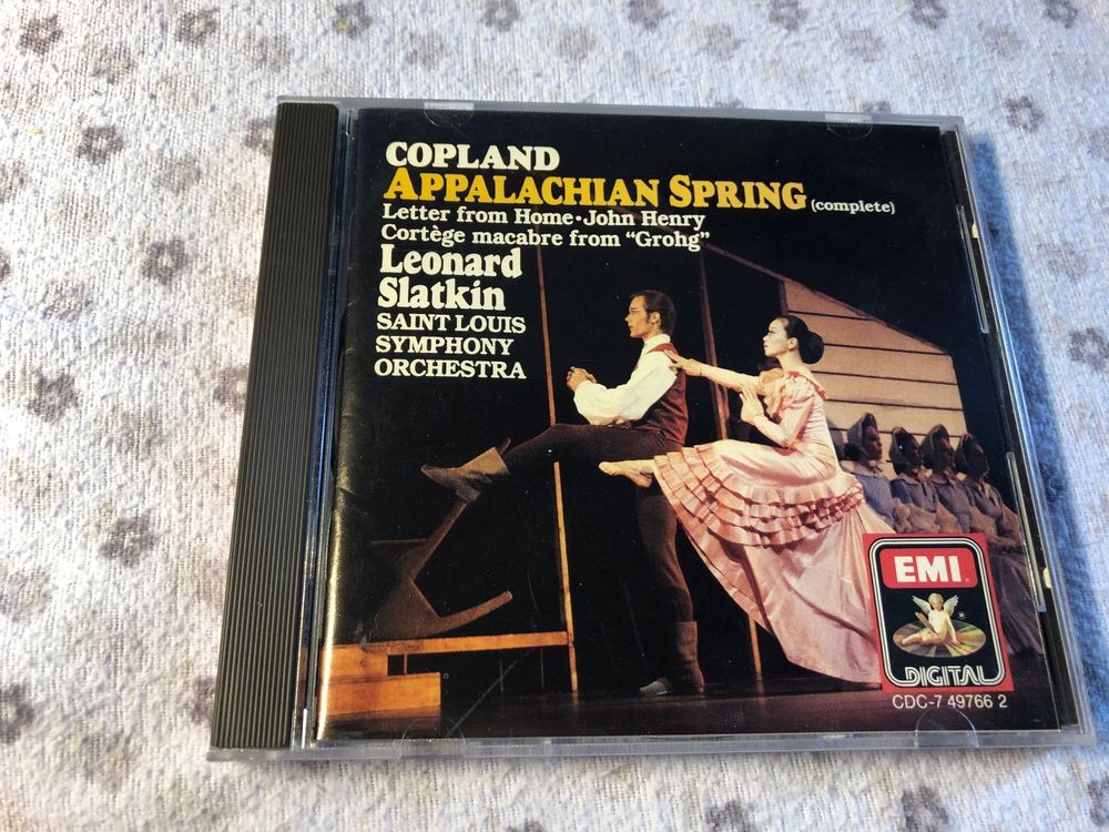 Copland Appalachian Spring, Slatkin, Saint Louis SO, CD, ... (Gebraucht ...