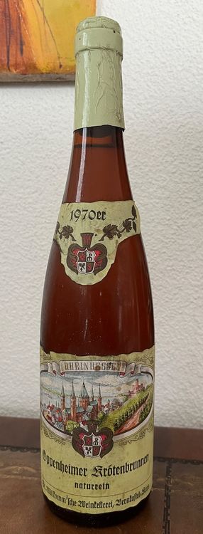 Wein : Rheinhessen Oppenheimer Krötenbrunnen 1970 (Gebraucht) in Stetten AG für CHF 20 – nur ...