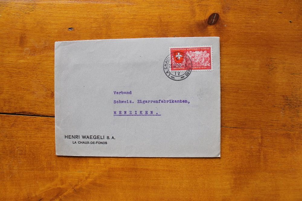 1939 Brief Henri Waegeli, La ChdF nach Menzikon (Gebraucht) in ...