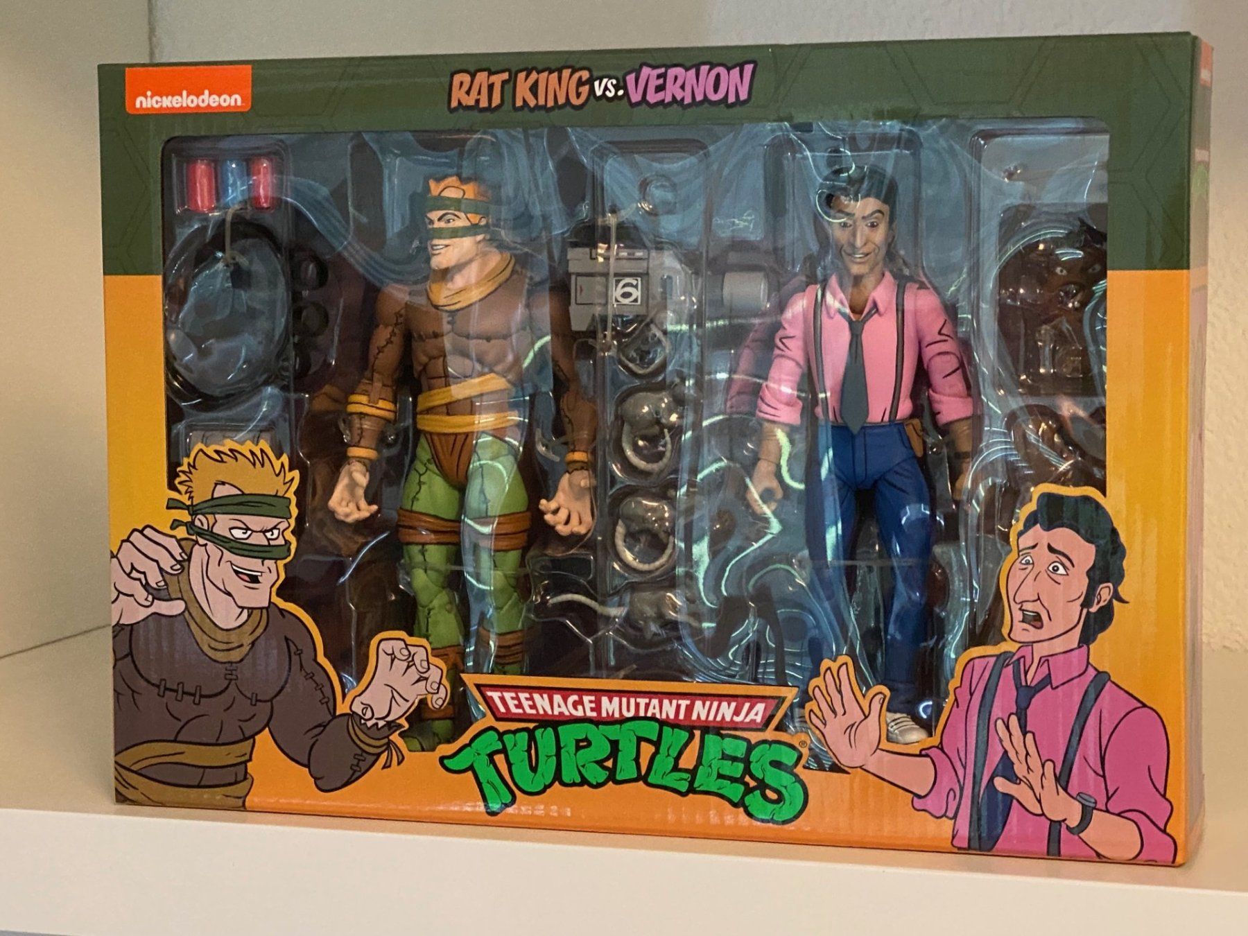 NECA Teenage Mutant Ninja Turtles Rat King vs Vernon (Neu und ...
