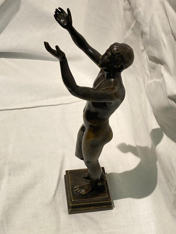 Bronze figurale Skulptur "Betender Knabe" ca.19. Jahrhundert (Gebraucht ...