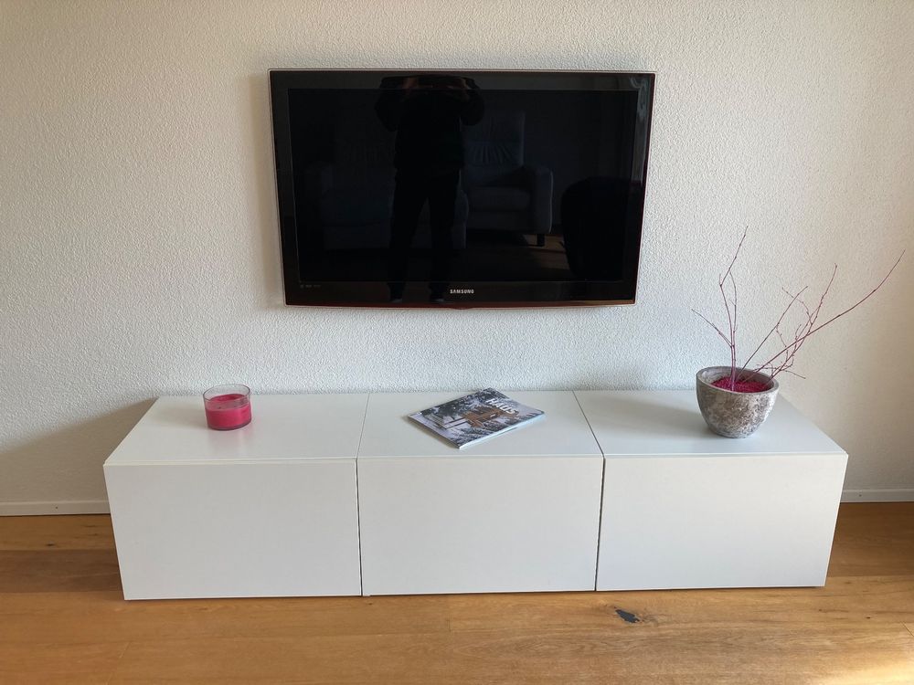 IKEA BESTÅ Lowboard mit Türen weiss 180 x 41 x 39 cm (Gebraucht) in ...