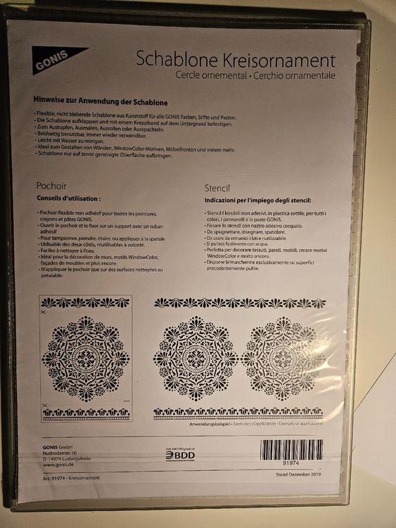 GONIS Flexschablone A2 (Neu und originalverpackt) in Dierikon für CHF ...