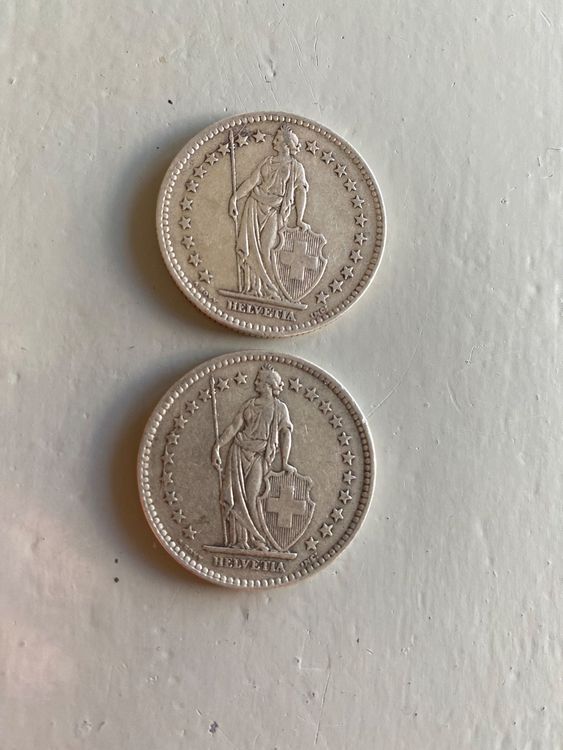 2 x 2 Franken 1944 Abart Stempelriss | Kaufen auf Ricardo