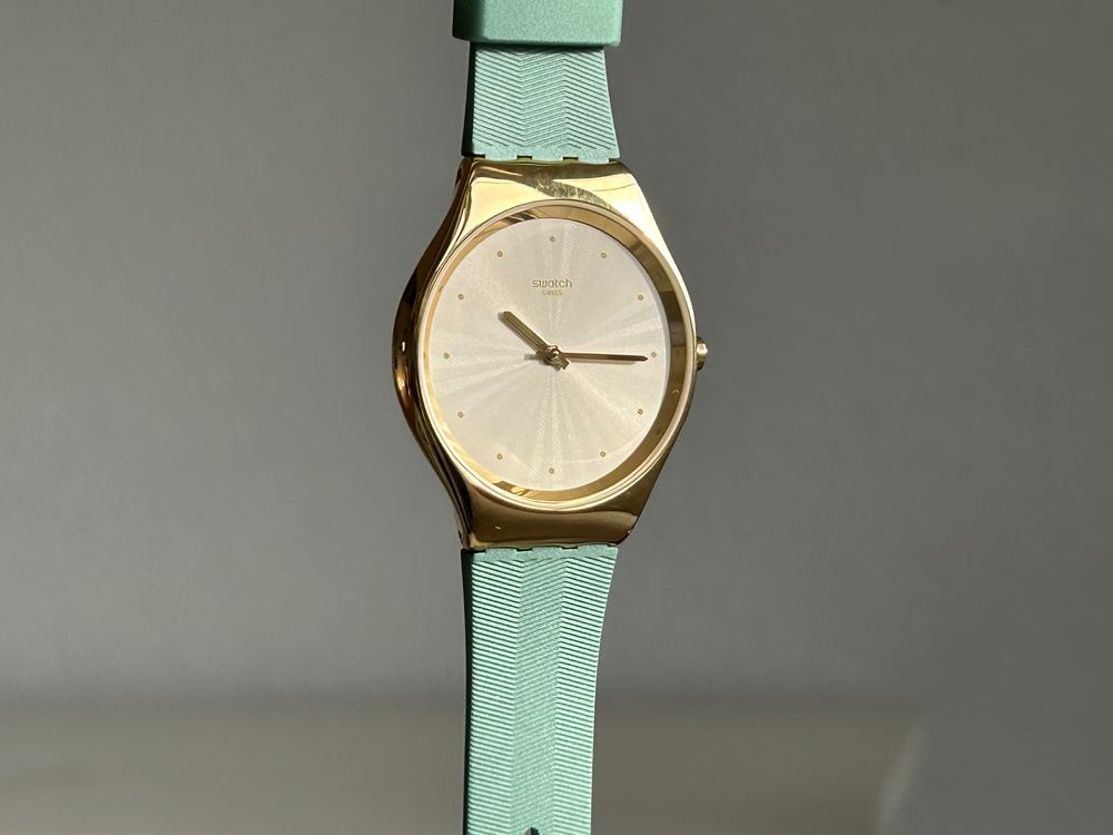 Swatch Uhr, Skin irony gold-grün | Kaufen auf Ricardo