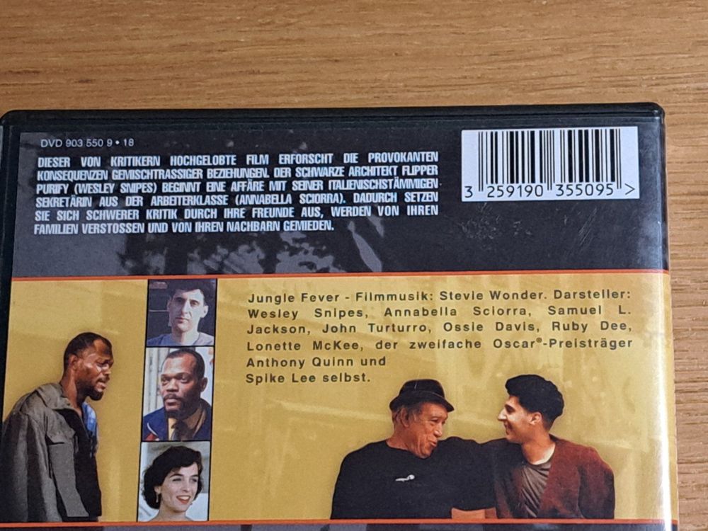 DVD Jungle Fever, Spike Lee, Wesley Snipes Annabella Sciorra (Neu ...