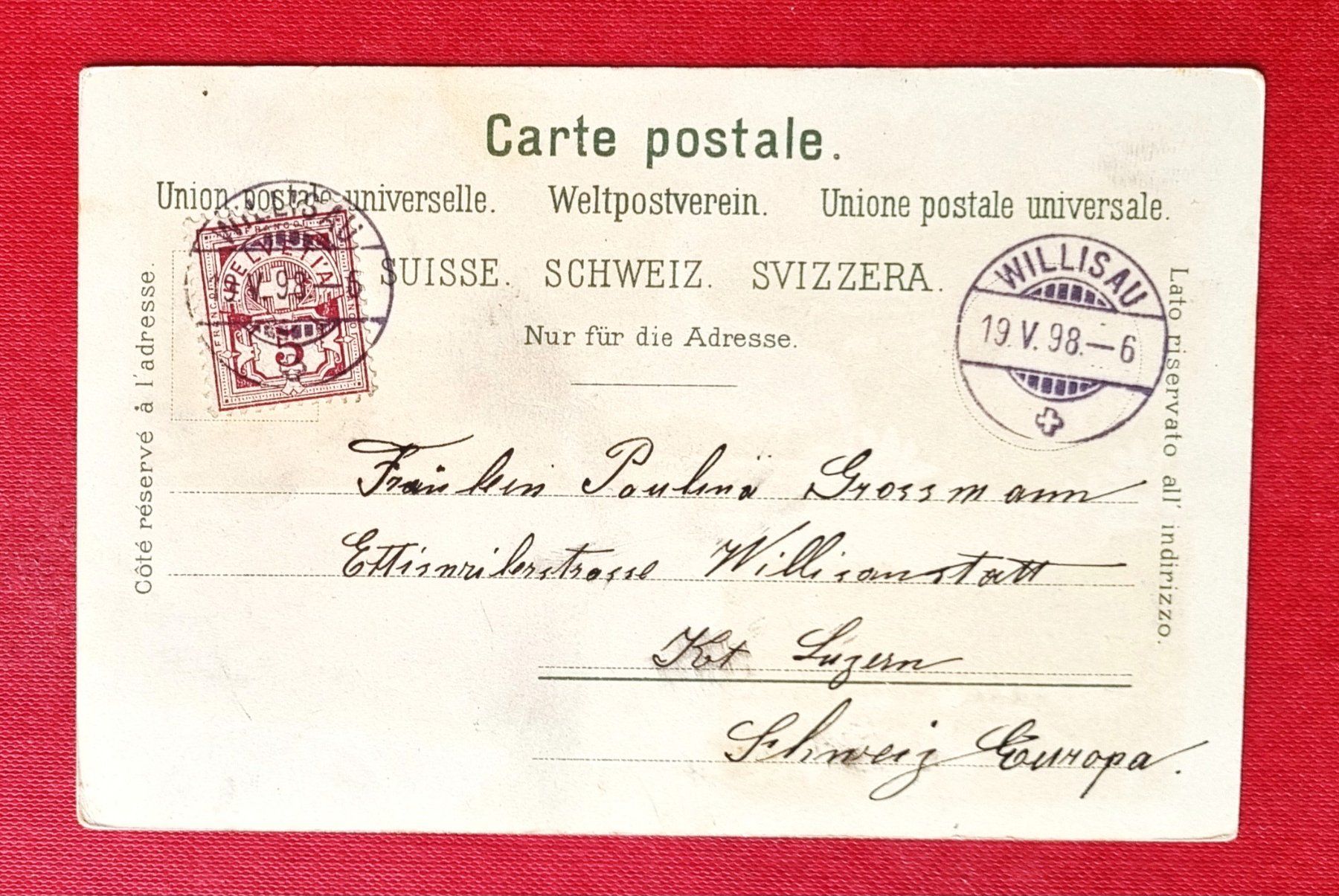 Gruss aus Arth Goldau - Schwanau - Litho - 1898 (Gebraucht) in Rothrist für CHF 8.8 – mit ...