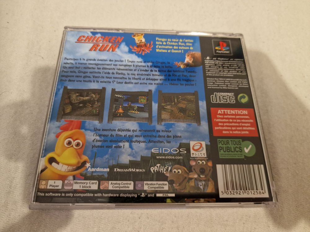 Chicken Run PS1 PlayStation 1 | Kaufen auf Ricardo