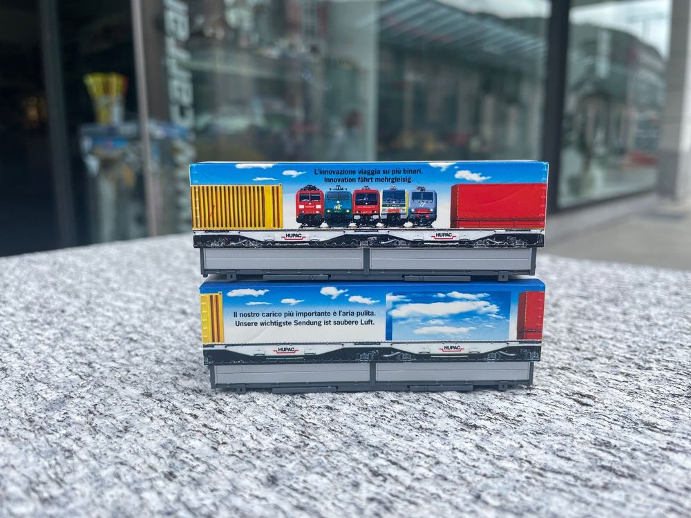 2x roco Hupac container set LKW (Neu (gemäss Beschreibung)) in Chiasso ...