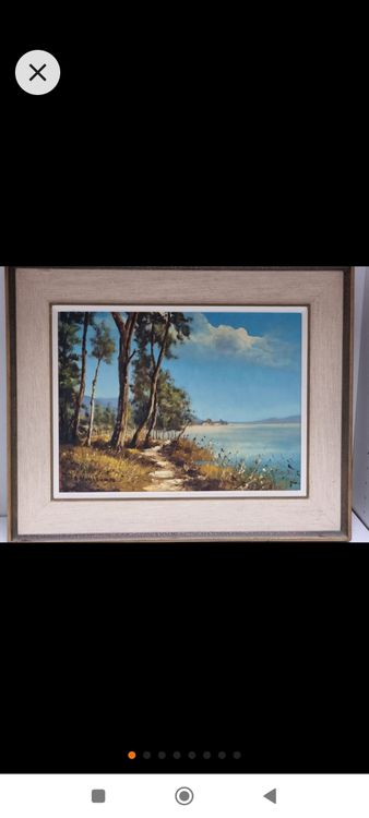 Schöne Landschaft Gemälde Signiert | Kaufen auf Ricardo