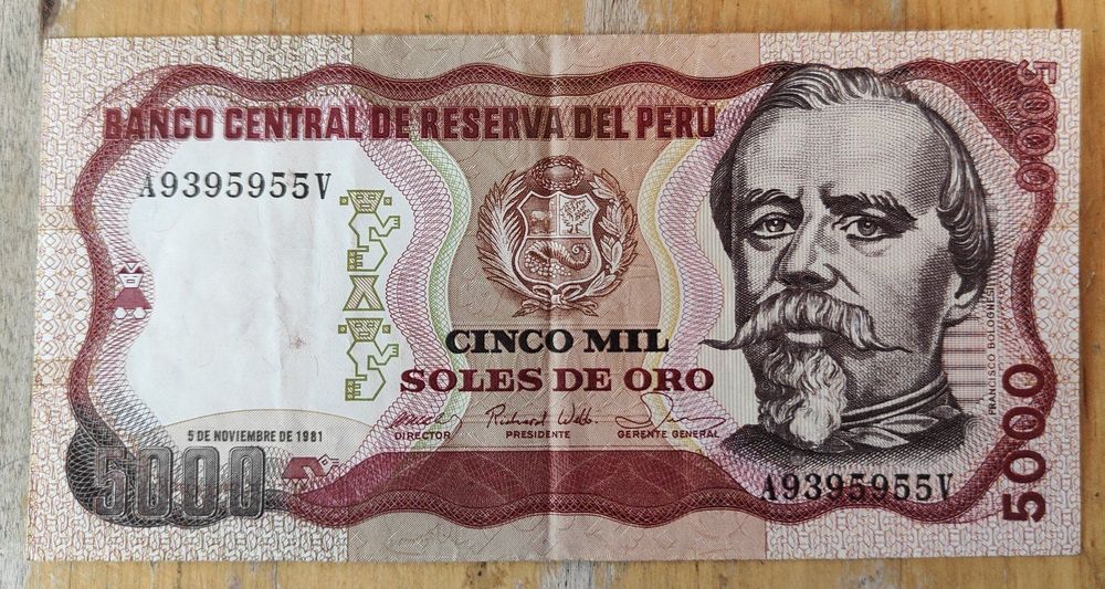 Peru-5000 Soles de Oro XF (Neu (gemäss Beschreibung)) in Hittnau für ...