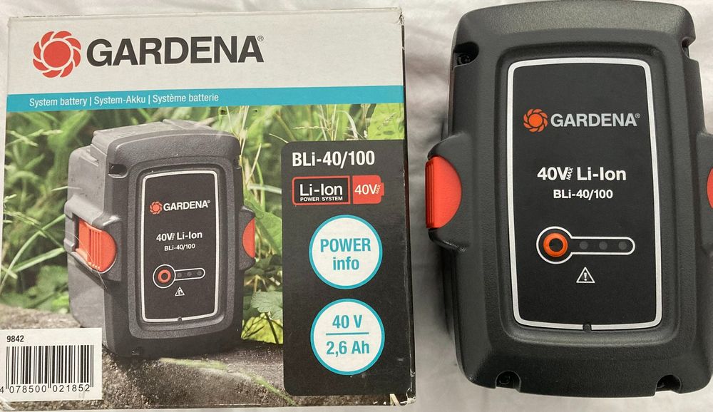 Gardena Li-Ion System Akku Bli-40/100 (2 Stück) (Gebraucht) in Monthey ...